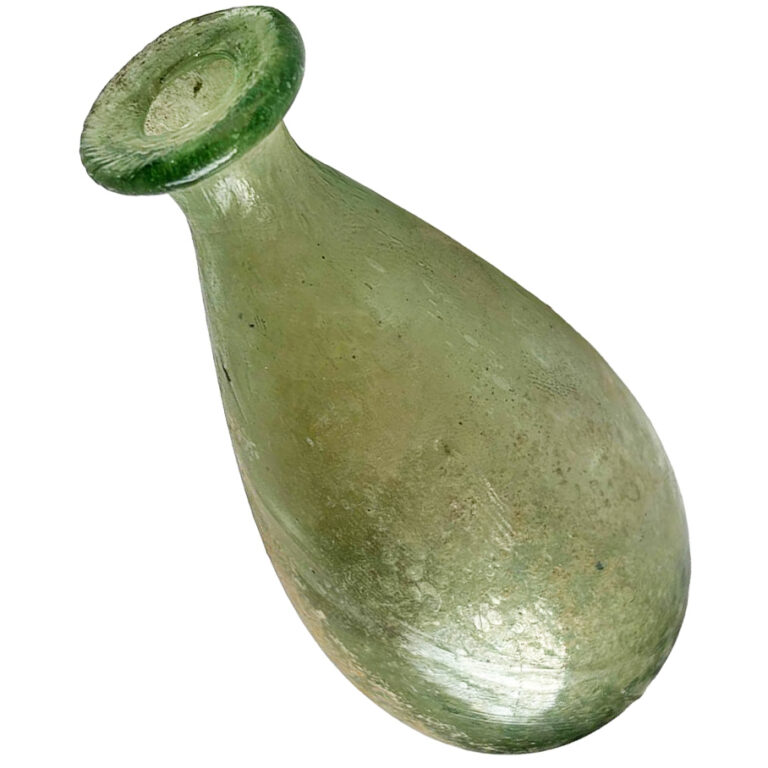 Biblical 1st-Century Lachrymatory: Jerusalem Glass Tear Bottle