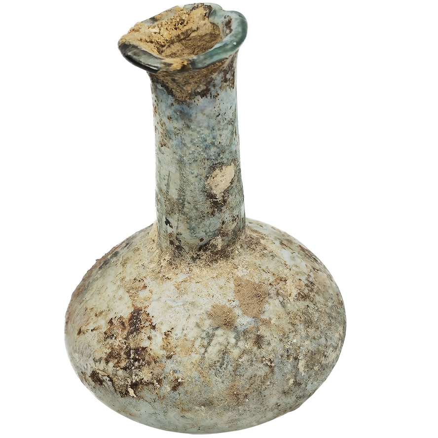 Roman Glass Small Tear Collector - Found in Jerusalem